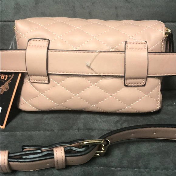 Diophy | Bags | Nwt Faux Leather Quilt Belt Bag Buff | Poshmark